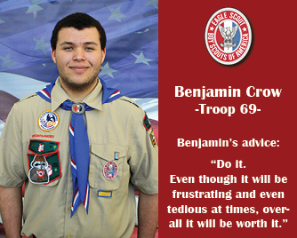 Eagle Scout – Benjamin Crow - Northeast Iowa Council